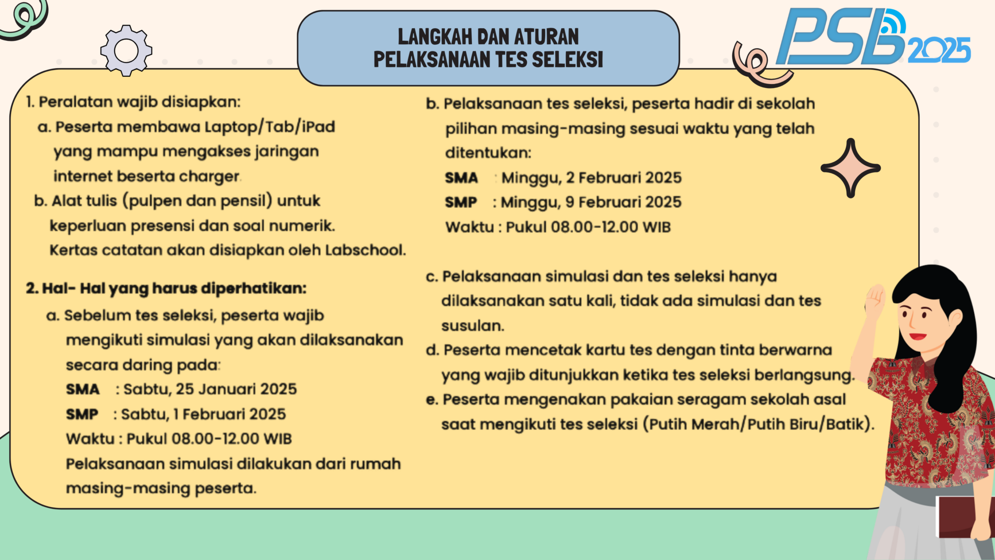 Info PSB Tes 2025 SMA Labschool – PSB Labschool UNJ