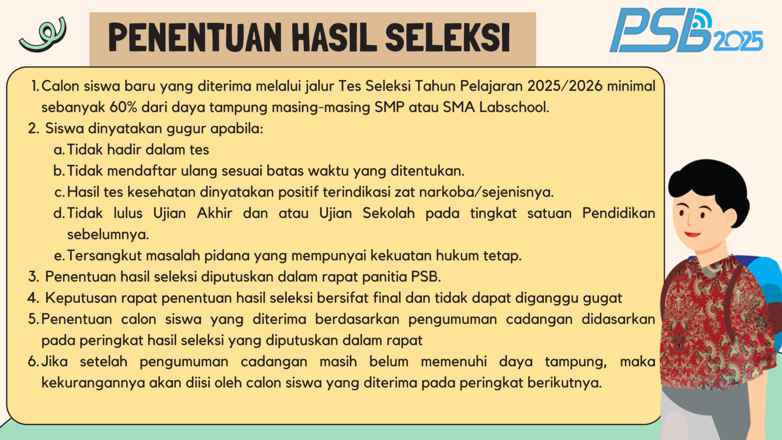 Info PSB Tes 2025 SMA Labschool – PSB Labschool UNJ