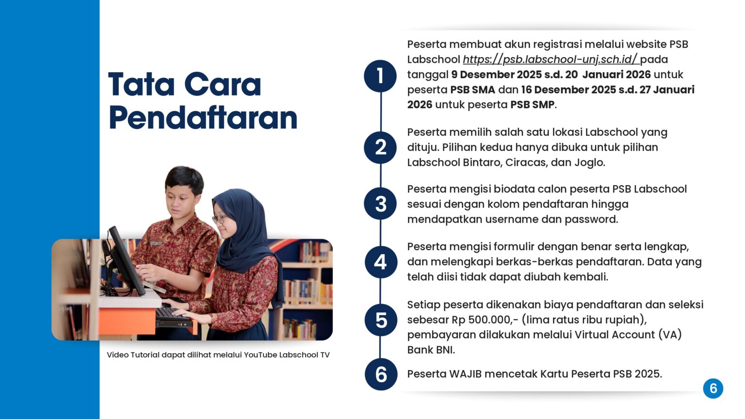 Info Psb Tes 2026 Sma Labschool Psb Labschool Unj